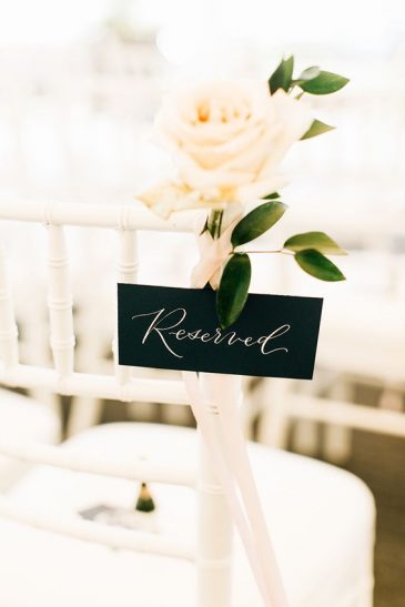 Beautiful & Thoughtful Ideas To Highlight Reserved Seats At Your ...