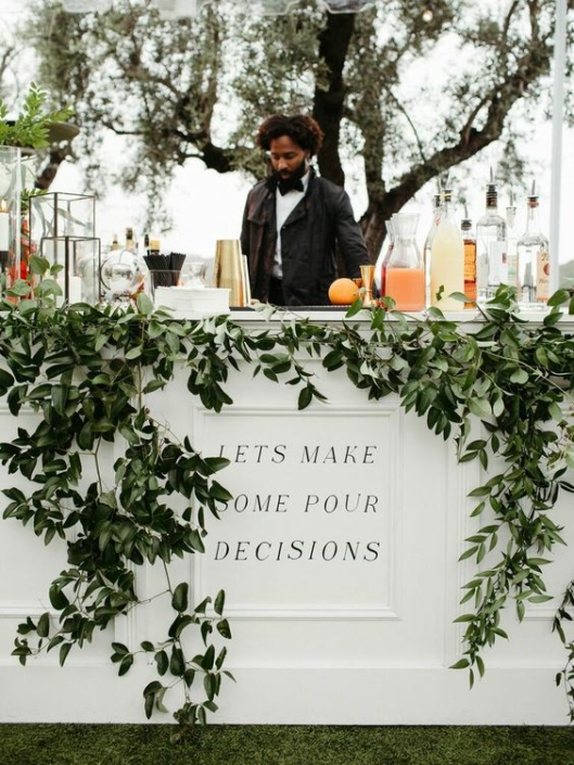 13 Creative Ways To Elevate Your Wedding Bar | by Bride & Blossom, NYC ...