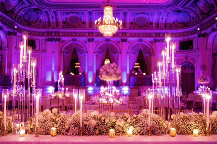 How To Decorate A Large Reception Venue With Wedding Flowers | by Bride ...